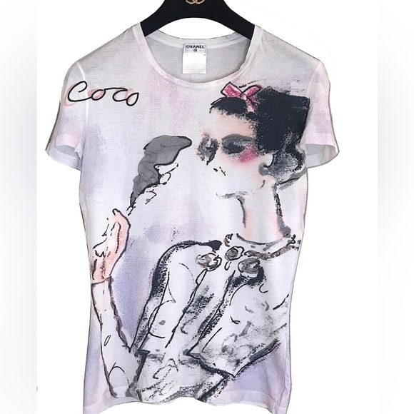CHANEL | Tops | Chanel Coco Smoke Top | Poshmark